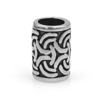 Inel de barba din inox model 6 (Celtic design) - Bestial.ro