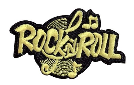 Patch ROCK N ROLL (patch decupat) (JBG) - Bestial.ro