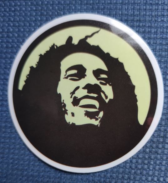 Sticker (abtibild) Bob Marley Circle (JBG) - Bestial.ro