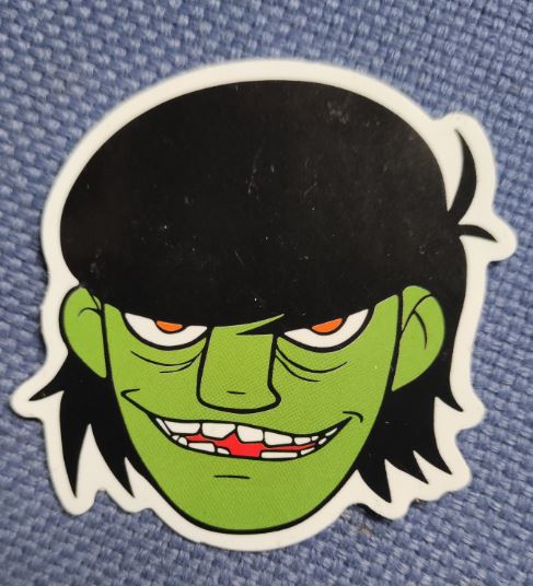 Sticker (abtibild) Murdoc Niccals Gorillaz mic (JBG) - Bestial.ro