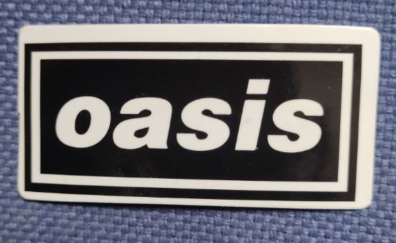 Sticker (abtibild) Oasis Logo Negru Mare (JBG) - Bestial.ro