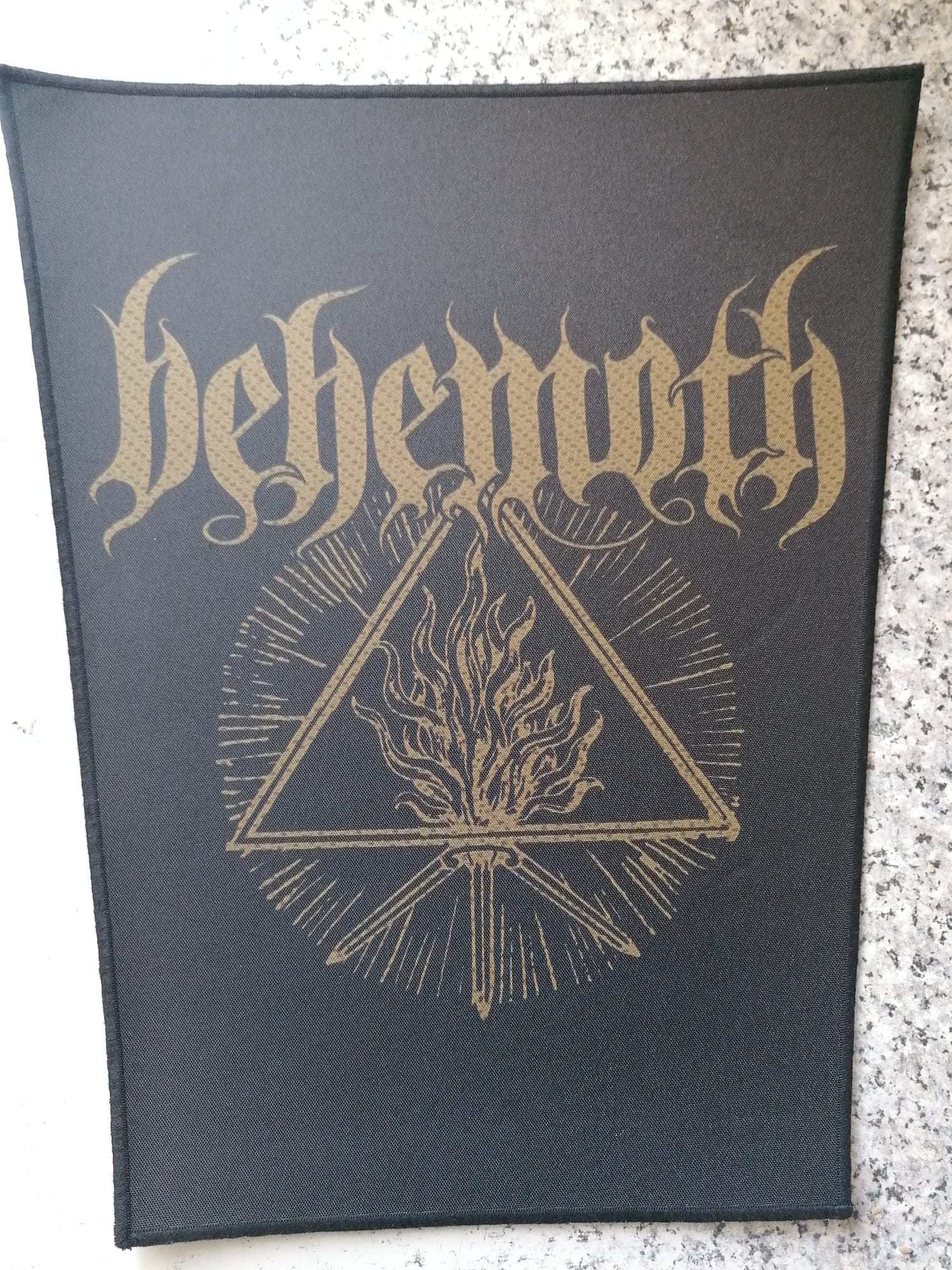 Backpatch trapezoidal BEHEMOTH Logo (VKG) - Bestial.ro