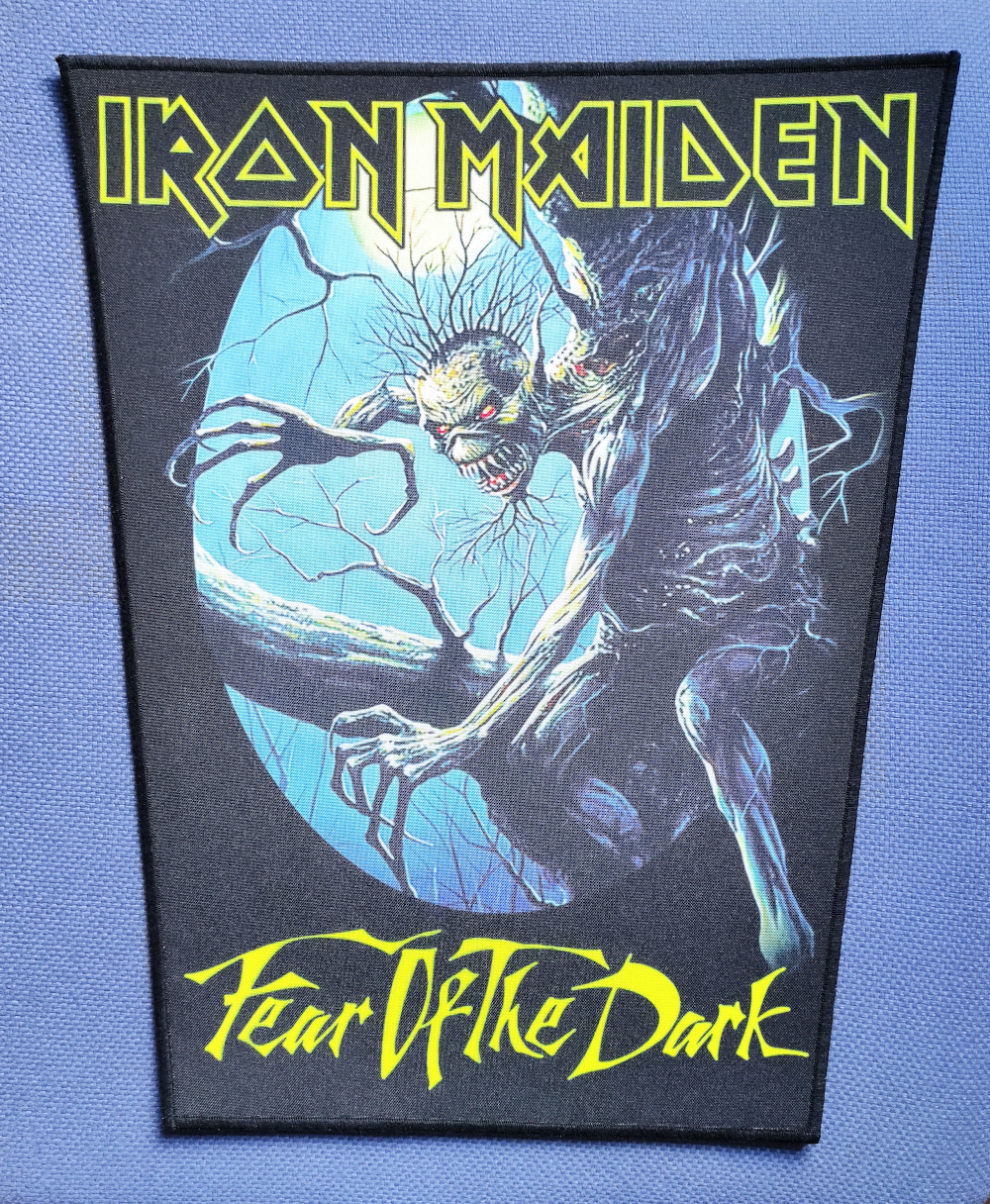 Backpatch IRON MAIDEN Fear of the Dark trapezoidal - Bestial.ro