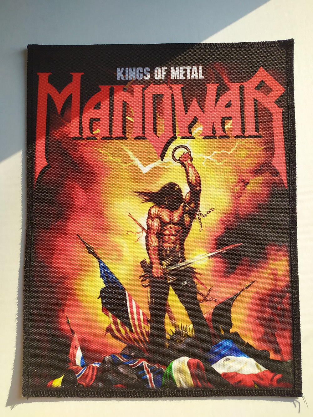 Backpatch MANOWAR Kings of Metal - Bestial.ro