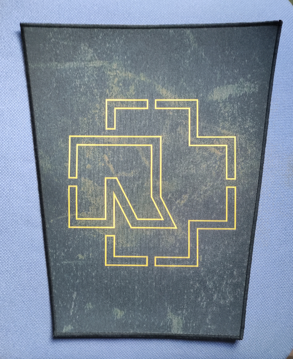 Backpatch trapezoidal RAMMSTEIN Logo - Bestial.ro