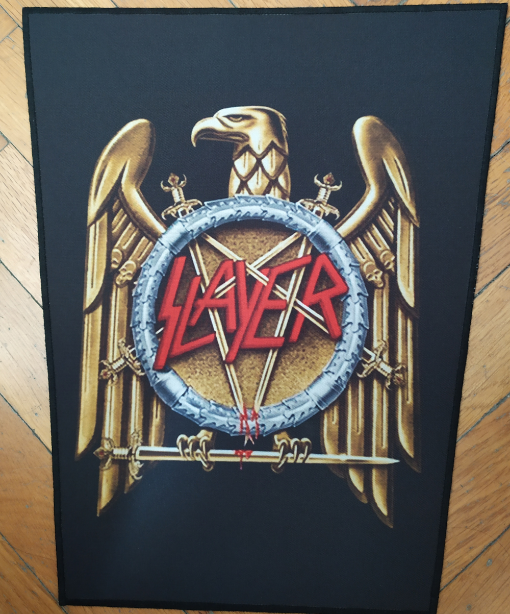 Backpatch SLAYER Golden Eagle (VKG) trapezoidal - Bestial.ro