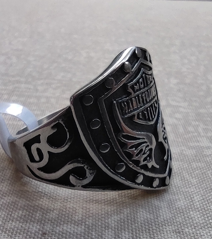 Inel de inox Biker Ring Harley Davidson model 3 BRU 67 - Bestial.ro