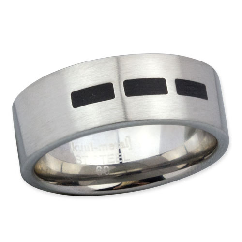 SR402 Inel de inox - 3 lines - Bestial.ro