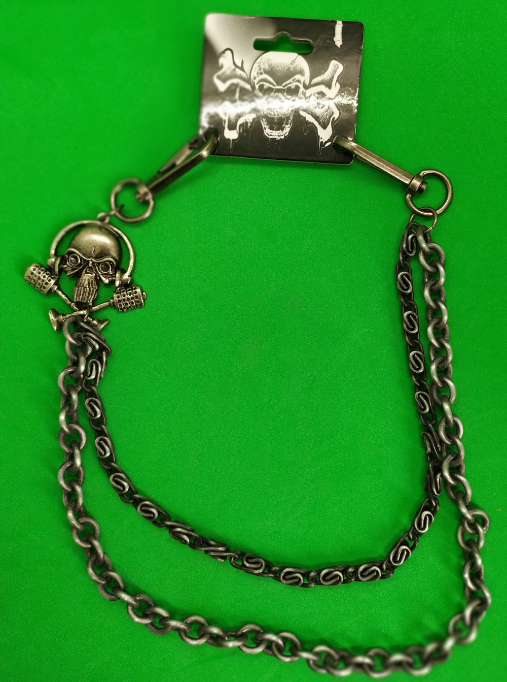 Lant de pantaloni SOLID STEEL Skull and Grenades (LPSS27) - Bestial.ro