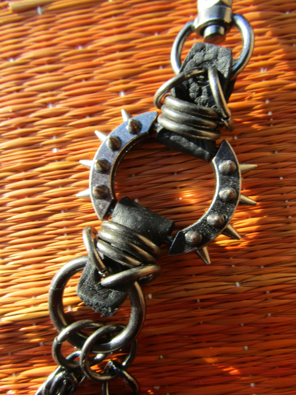 Lant de pantaloni SOLID STEEL Spikes cu doua ramificatii (LPSS02 ...