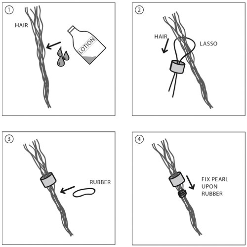 P1003 Inel de argint pentru barba sau par (beard or hair bead ...