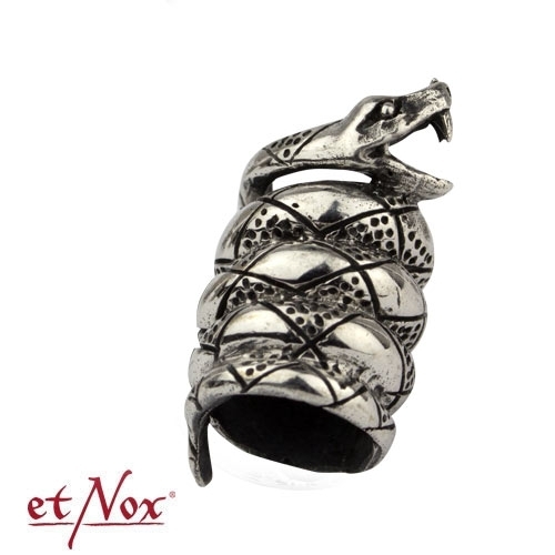 P1008 Inel de argint pentru barba sau par (beard or hair bead) Snake ...