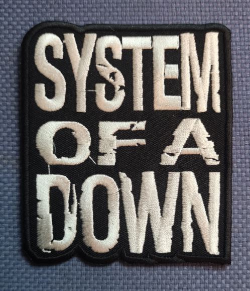 Patch SYSTEM OF A DOWN Logo (patch de lipit) (EP446) - Bestial.ro