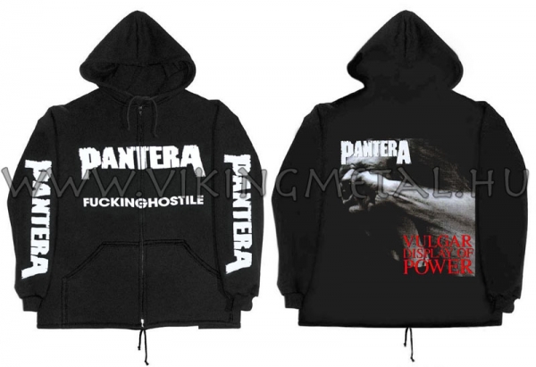 Hanorac cu fermoar - Zipper hood PANTERA Vulgar Display of Power HN/VK ...