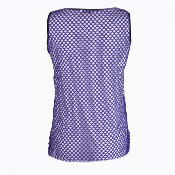 Maieu barbati Strip Vest Lila (Poizen Industries) - Bestial.ro