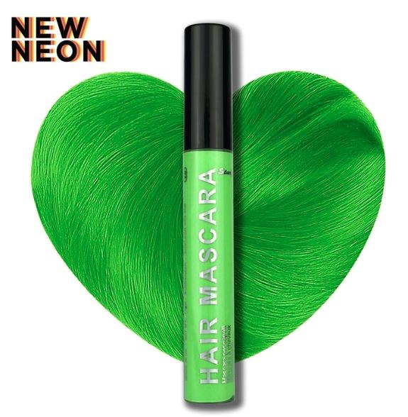 Rimel Colorat Pentru Par NEON HAIR MASCARA GREEN - Bestial.ro