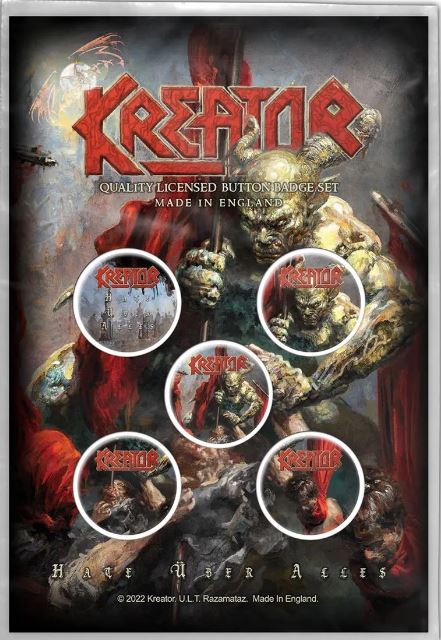 Set 5 insigne KREATOR - Hate Uber Alles BB095 - Bestial.ro