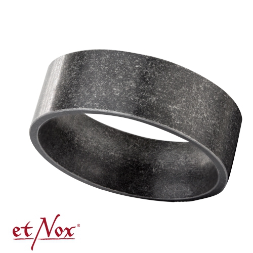 SR126 Inel de inox Antique Metal Ring 8 mm - Bestial.ro