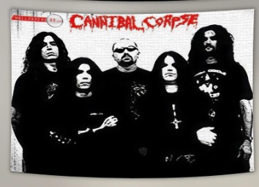 Steag (poster textil) CANNIBAL CORPSE Band (JBG) - Bestial.ro