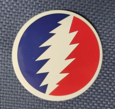 Sticker (abtibild) GRATEFUL DEAD Logo rosu/albastru (JBG) - Bestial.ro