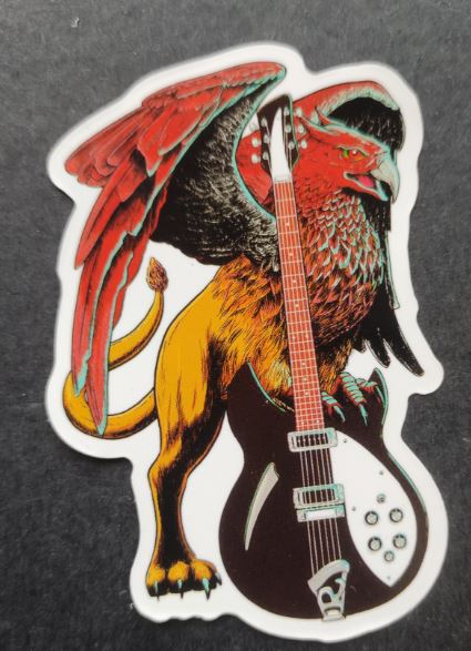 Sticker (abtibild) Griffin si chitara (JBG) - Bestial.ro