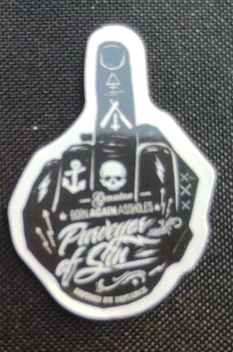 Sticker (abtibild) Middle Finger (JBG) - Bestial.ro