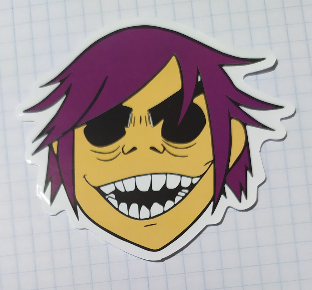 Sticker (abtibild) Murdoc Faust Niccals Gorillaz - Bestial.ro