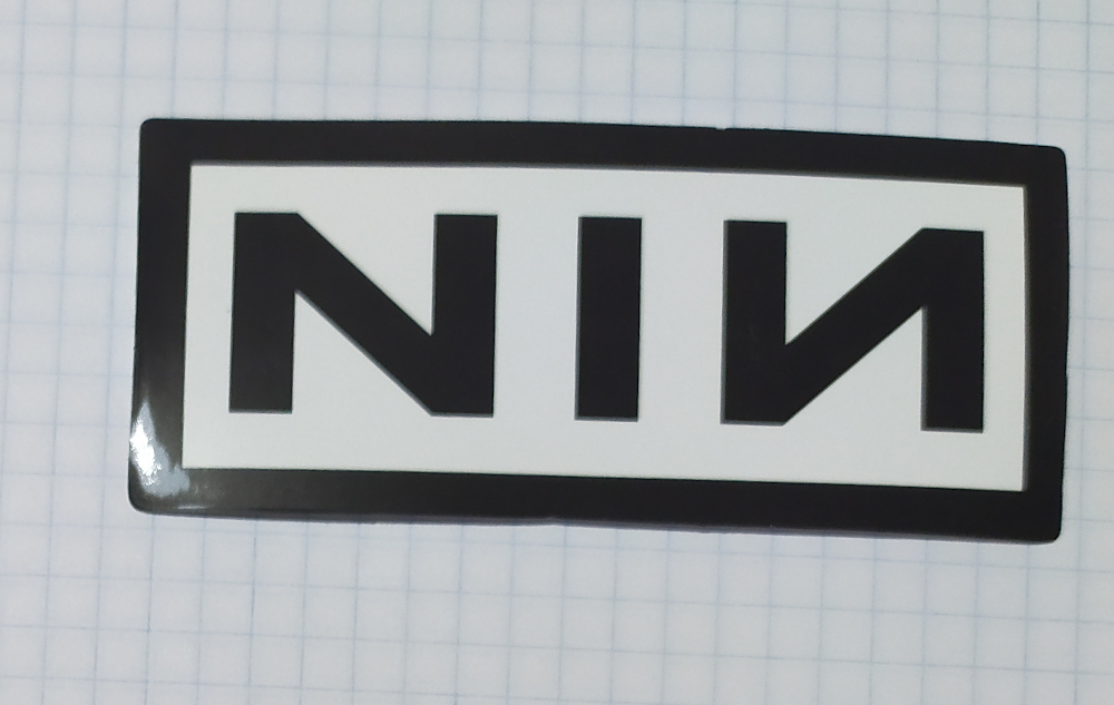 Sticker (abtibild) NINE INCH NAILS Logo - Bestial.ro