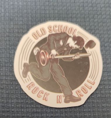 Sticker (abtibild) Old School Rock n Roll (JBG) - Bestial.ro