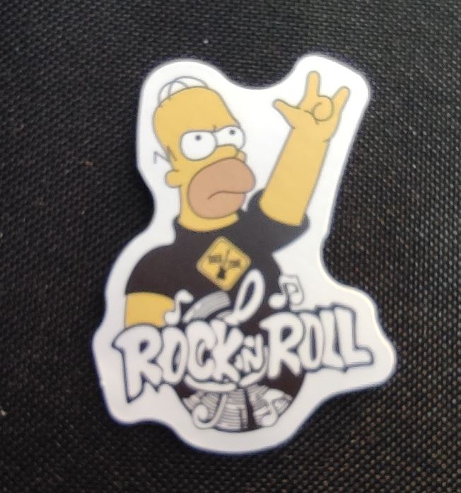Sticker (abtibild) Rock n Roll Simpsons (JBG) - Bestial.ro