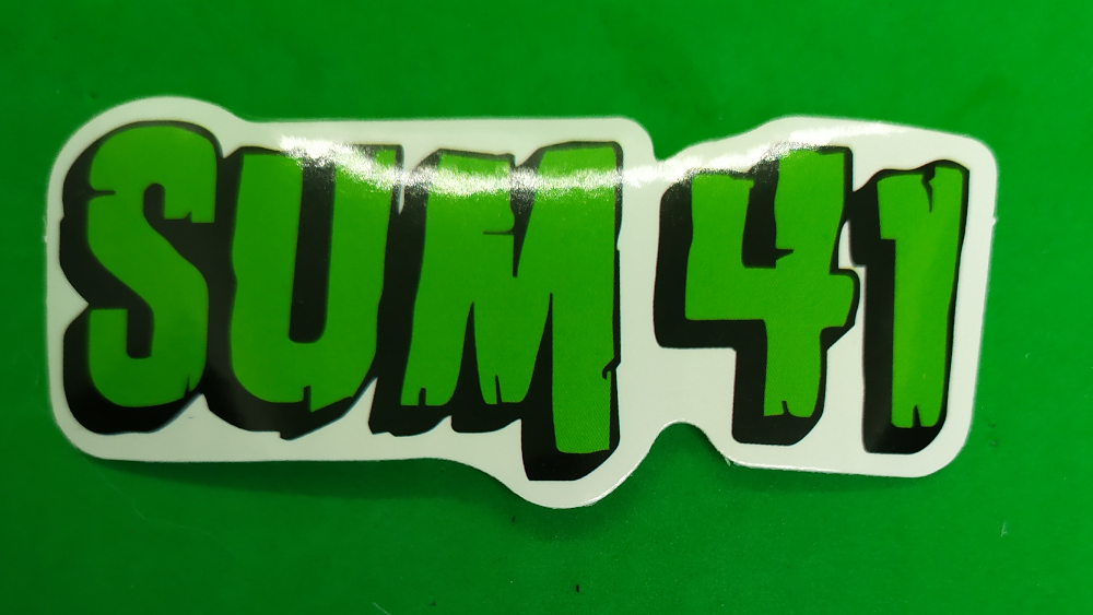 Sticker (abtibild) SUM 41 Logo (JBG) - Bestial.ro