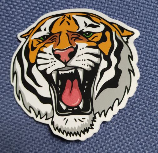 Sticker (abtibild) Tiger Face (JBG) - Bestial.ro