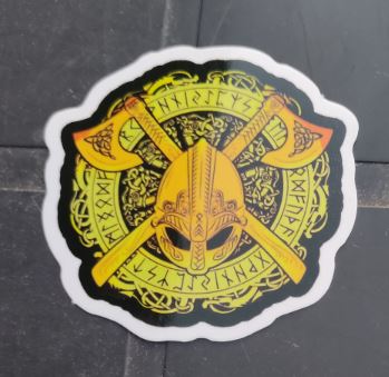 Sticker (abtibild) Viking - Gold Shield (JBG) - Bestial.ro