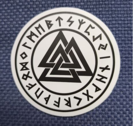 Sticker (abtibild) Viking - Valknut Thin (JBG) - Bestial.ro