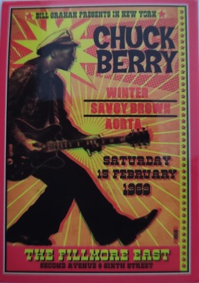 Sticker-afis CHUCK BERRY - Bestial.ro