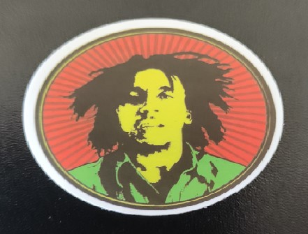 Sticker (abtibild) Bob Marley Rastafari (JBG) - Bestial.ro