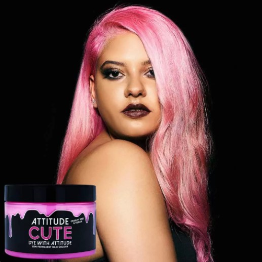 Vopsea semi-permanenta roz Attitude Cute pastel Pink - Bestial.ro